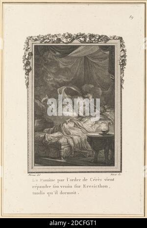 La Famine, 1767-1771, engraving by Louis Binet after Jean-Michel Moreau ...