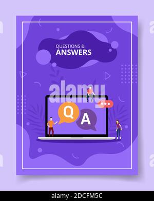 Question and Answer banners template. Vector illustration Stock Vector ...