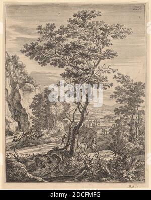 Jan Both, (artist), Dutch, 1615/1618 - 1652, The Wooden Bridge at ...