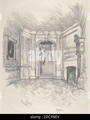 The Hall, Stenton 1912 by Joseph Pennell Stock Photo - Alamy