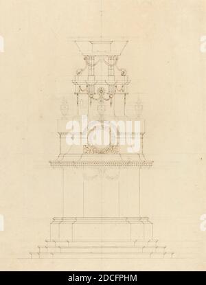 Design for a Catafalque French 18th Century, Design for a Catafalque ...