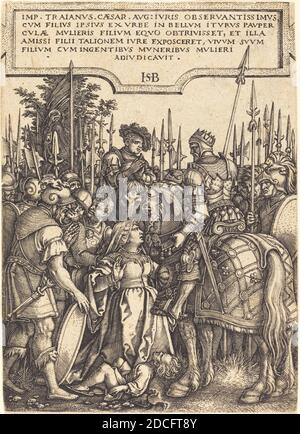 Sebald Beham, (artist), German, 1500 - 1550, The Entombment, The ...