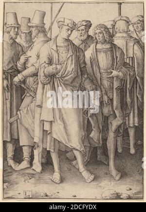 A Young Man with Eight Armed Men, by Lucas van Leyden around 1510 ...