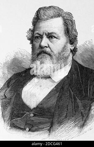 Karl Vogt (1817-1895). German scientist, philosopher and politician ...