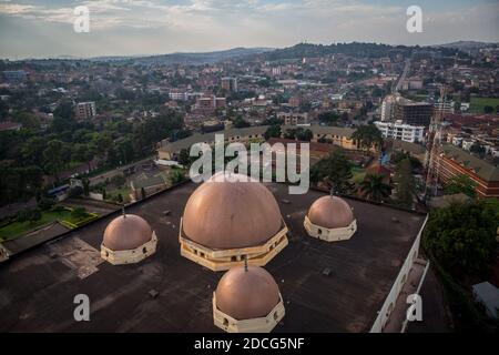 Aerial view of the Gaddafi National Mosque, Old Kampala Road during the ...