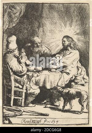 Christ at Emmaus by Rembrandt (1606-1669 Stock Photo - Alamy