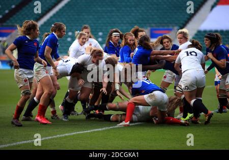 England's Poppy Cleall during the test match at Twickenham Stadium ...