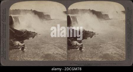 Niagara, mightiest of Waterfalls General view from Steel Arch Bridge ...