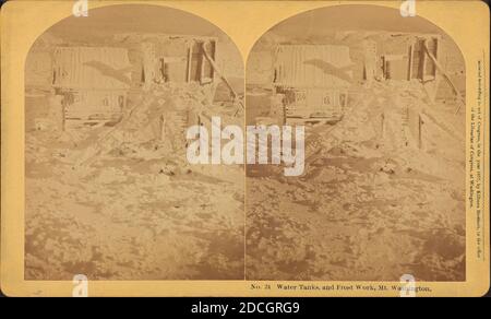 Water Tanks and Frost Work, Mt. Washington, by Kilburn Brothers Stock ...