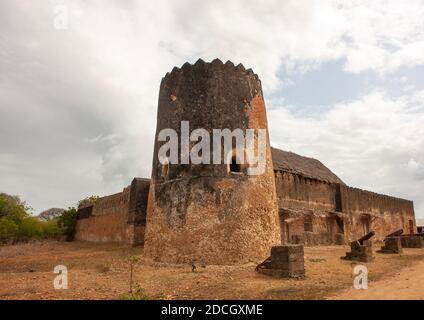 The old fort built by Bwana Mataka, Lamu County, Siyu, Kenya Stock ...
