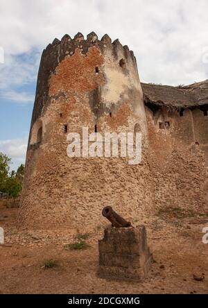 The old fort built by Bwana Mataka, Lamu County, Siyu, Kenya Stock ...