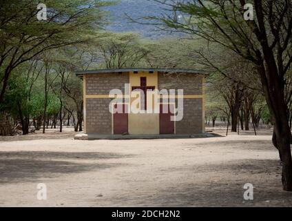 KENYA Turkana, Lodwar, church in village / KENIA, Turkana, Lodwar ...