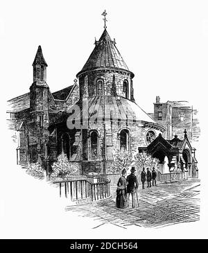 Temple Church, a Royal peculiar church in the City of London built by ...