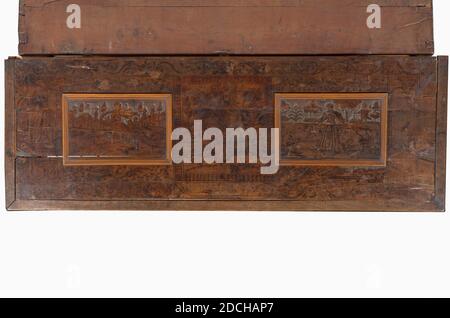 chest, Anonymous, 1590, djati wood, satinwood, burnt-in, General: 57 × ...