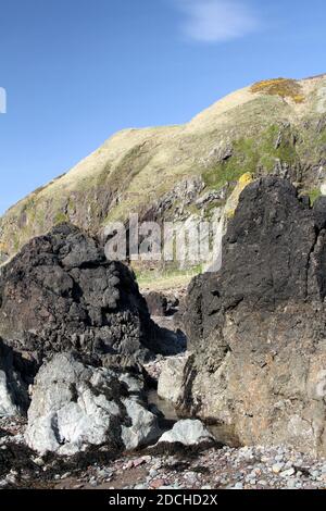 South Ayrshire, Scotland, UK Bennane The entrance to the cave where ...