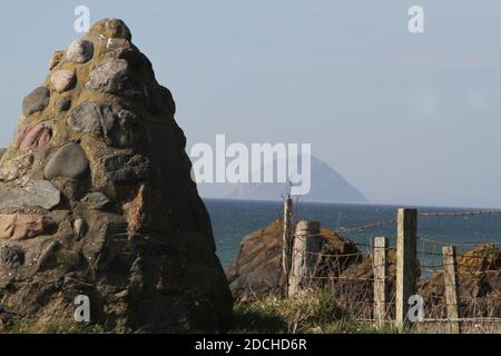 South Ayrshire, Scotland, UK Bennane The entrance to the cave where ...