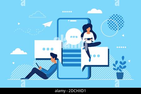 The vector illustration of online chatbot character. It can be used for ...