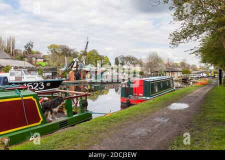 shepley bridge marina , mirfield west yorkshire Stock Photo - Alamy