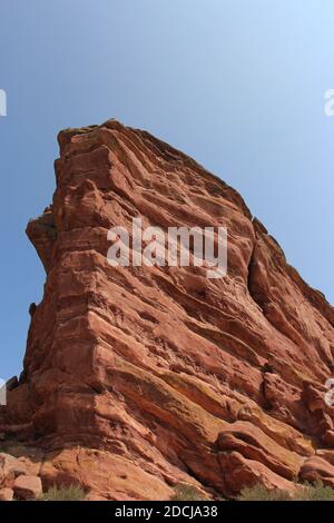 Creation Rock at Red Rocks Amphitheatre, a huge sandstone monolith, in ...