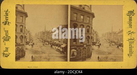 Main Street., still image, Stereographs, 1850 - 1930 Stock Photo - Alamy