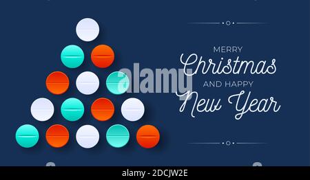 Creative coronavirus Xmas tree made white bauble balls for Christmas ...