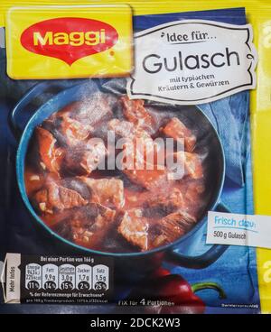 German Maggi instant products on white background owned by Nestle ...
