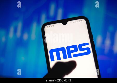 In this photo illustration the Monolithic Power Systems logo seen ...