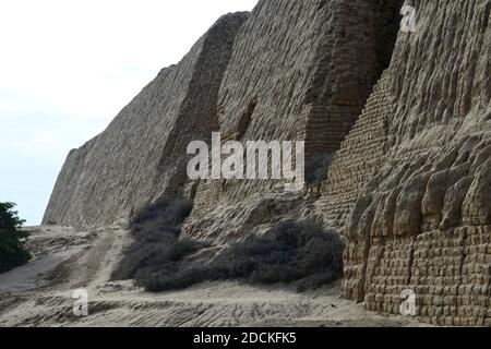 Adobe Brick Pyramid of the Sixin Culture, Sechin Alto, Casma, Ancash ...