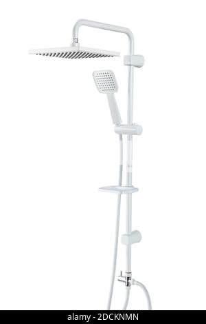 Shiny Shower Water Switcher Isolated on White Background. Shiny Shower ...