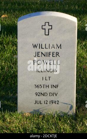 William Powell grave Stock Photo - Alamy
