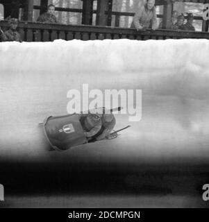 eugenio monti and renzo alverà, VII olympic games, cortina, 1956 Stock ...