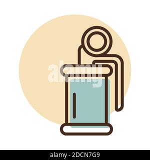 Hand flash grenade of special forces isolated vector icon. Police ...