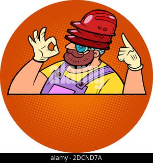 Safety Helmet, Head Protection Equipment Vector Art Illustration Stock ...