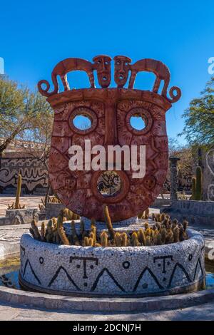The mask Máscara de la Pachamama, Museo de la Pachamama, Amaichá del ...