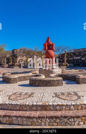 Sculpture "Suplicante" or "Supplicator", Museo de la Pachamama, Amaichá ...