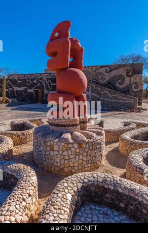 Sculpture "Suplicante" or "Supplicator", Museo de la Pachamama, Amaichá ...