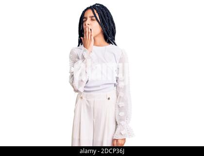 Cute african american girl wearing casual white tshirt celebrating ...