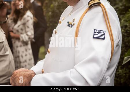 Greek military officer uniform Stock Photo - Alamy
