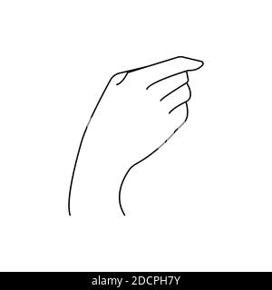 Chiromancy Chart of the Palms lines and ways. Vector line illustration ...