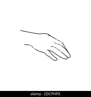 Chiromancy Chart of the Palms lines and ways. Vector line illustration ...