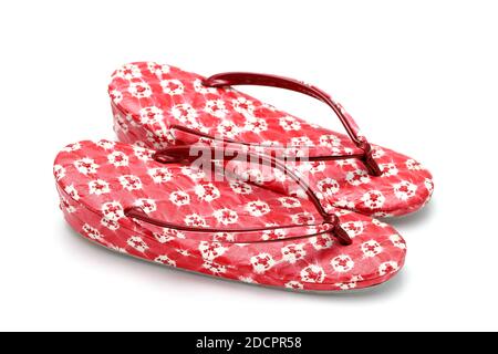 Traditional japanese sandals Zori isolated on white background Stock ...