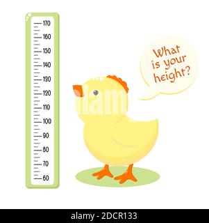 Kids height chart ruler with funny cartoon mexican nachos chips ...