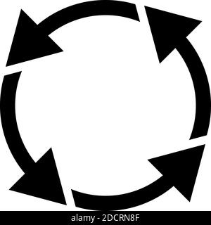 Circular, circle arrow CCW, CW series – Stock illustration, Clip art ...
