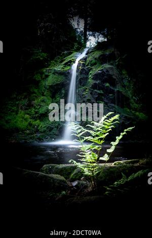 Hindhope Linn, Waterfall and trail Stock Photo - Alamy