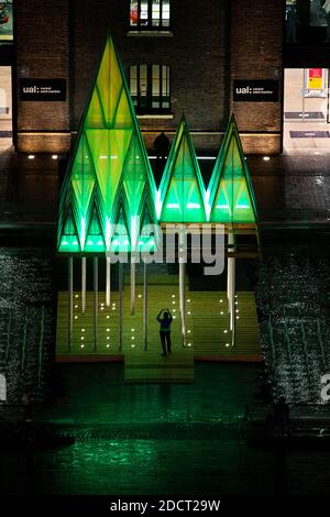London, UK. Electric Nemeton Tree. King's Cross, London's newest ...
