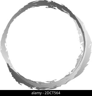 Grungy, grunge, textured circles, rings set. Circular smear, smudge ...