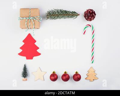 Christmas background with Christmas trees and gifts. Christmas card ...