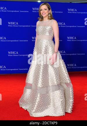 Kayla Tausche arrives for the 2018 White House Correspondents ...