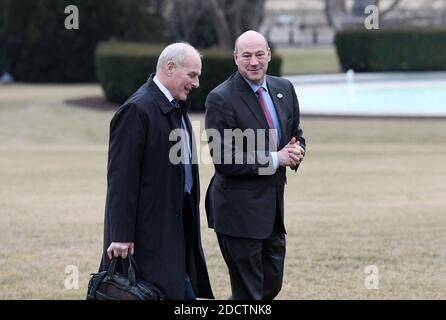 White House chief economic adviser Larry Kudlow speaks to reporters ...