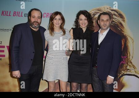 Guillaume Bouche, Matilda Lutz, Coralie Fargeat et Vincent Colombe lors ...